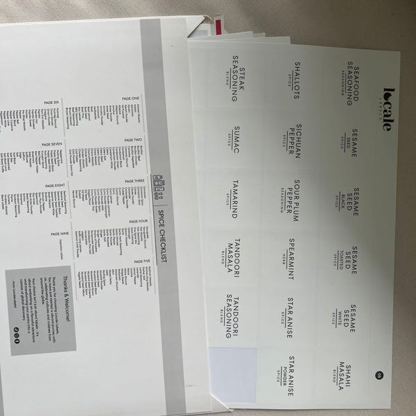 South Asian Pantry Labels Including South Asian Pantry Essentials ...