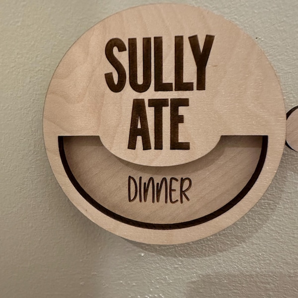 The Cat is Inside or Outside Reminder Sign - Cat In/out Wooden Door ...