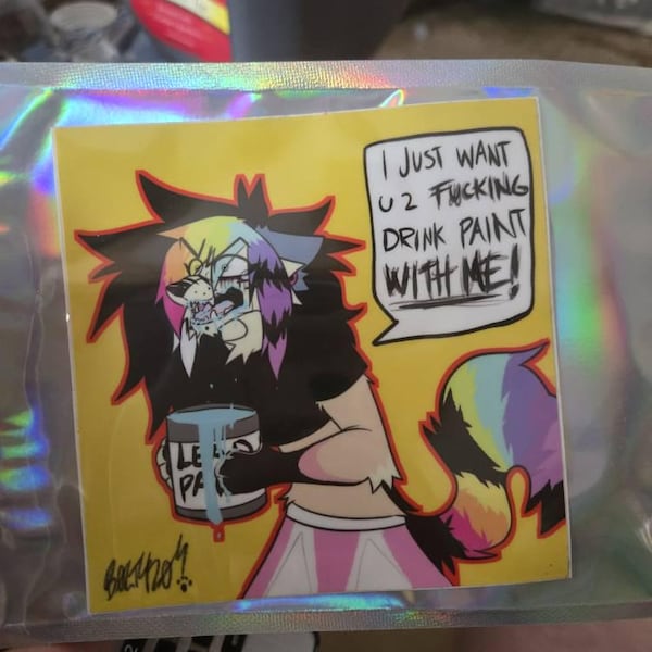 Scene Furry 2000’s “PLUR” Sticker - Etsy