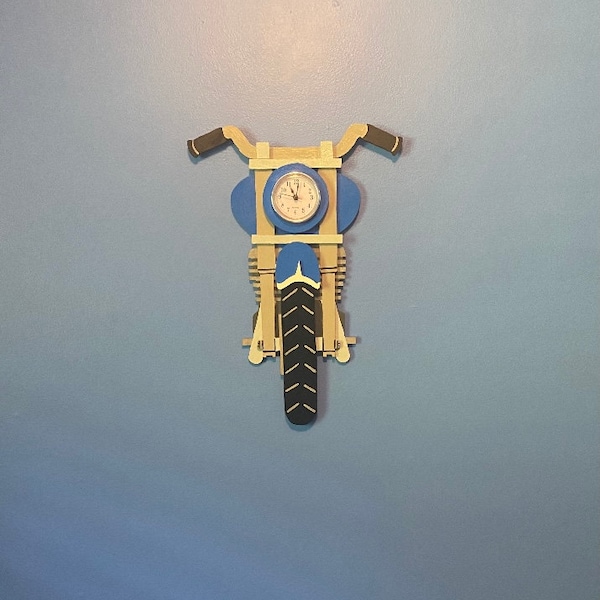 Motorcycle Clock - Etsy
