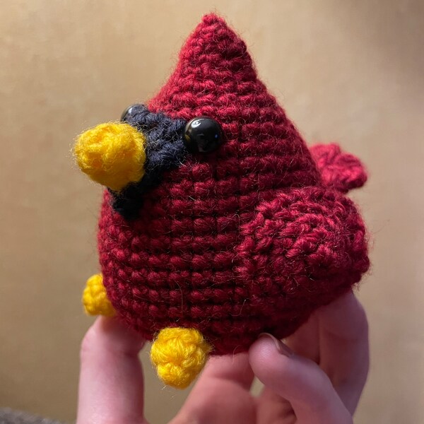 Chubby Cardinal Pattern - Bird Amigurumi - Easy Beginner Crochet ...