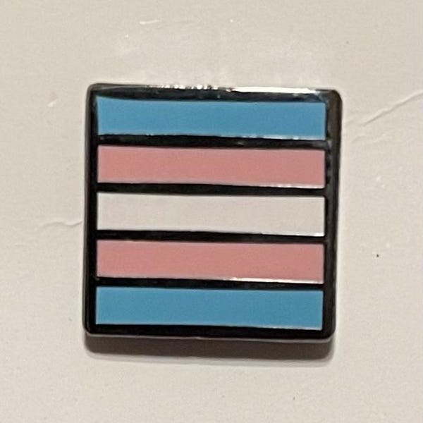 Mini Trans Flag Pin — LGBT Pride Badge Stud Transgender Ally Flag Small ...
