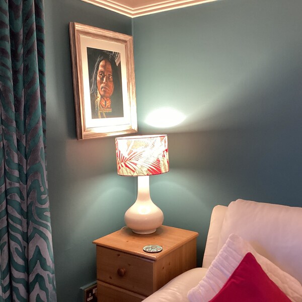 Pink Lampshade Hot Pink Tropical 20cm 25cm 30cm 35cm 40cm Drum Lamp ...