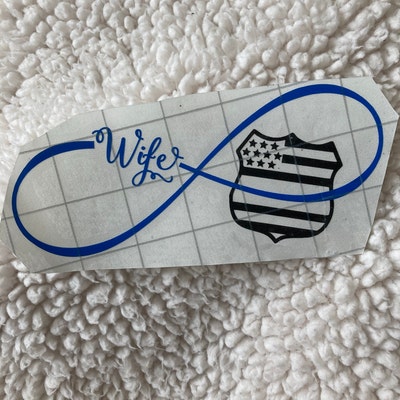 Police Wife Infinity SVG Thin Blue Line Cop Wife Law Enforcement Cut ...