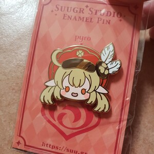 Genshin Impact Klee & Qiqi Hard Enamel Pin - Etsy