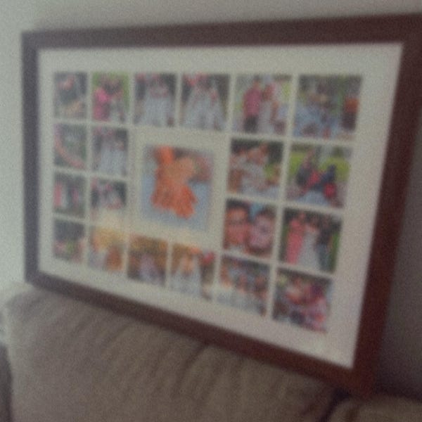 Wedding Photo Collage Frame - Holds 21 Photos | Wedding Collage Frame ...