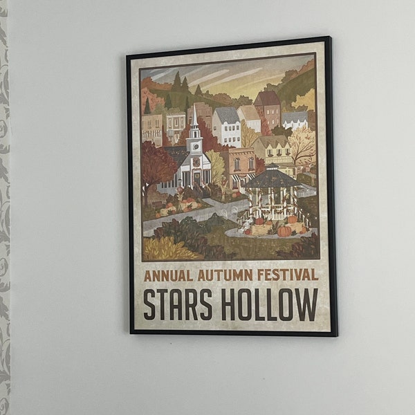 Stars Hollow "autumn Festival" Travel Poster - Etsy