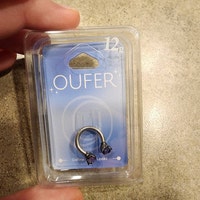 14g Burnished Gold Industrial Barbell Arrow With Stone Industrial ...