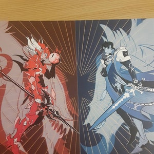 Aymeric and Estinien Mini Prints - Etsy