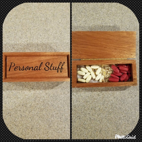Round Wood Tube Box, Unique Woods Store, Pills, Needles and Pins ...