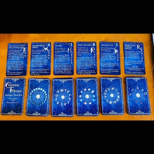 Celestial Fortune, Astrology Oracle Deck, Tarot Size Oracle Cards ...