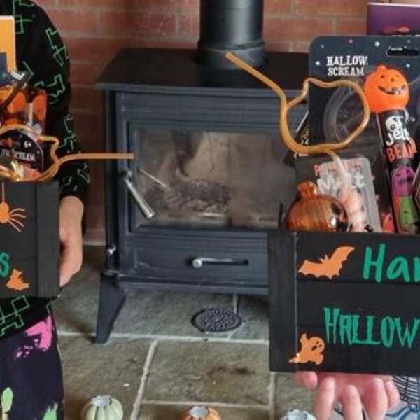 Personalised Book Crate | Little Library Story Book Box | Storage Box ...