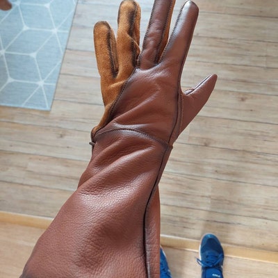 Celtic Gloves Leather Brown - Etsy