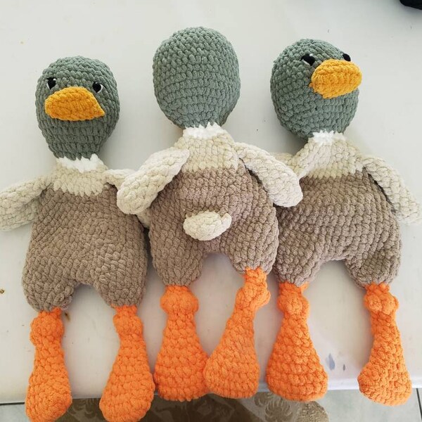 No-sew Miles Mallard Duck Snuggler Crochet PATTERN Duck Amigurumi ...