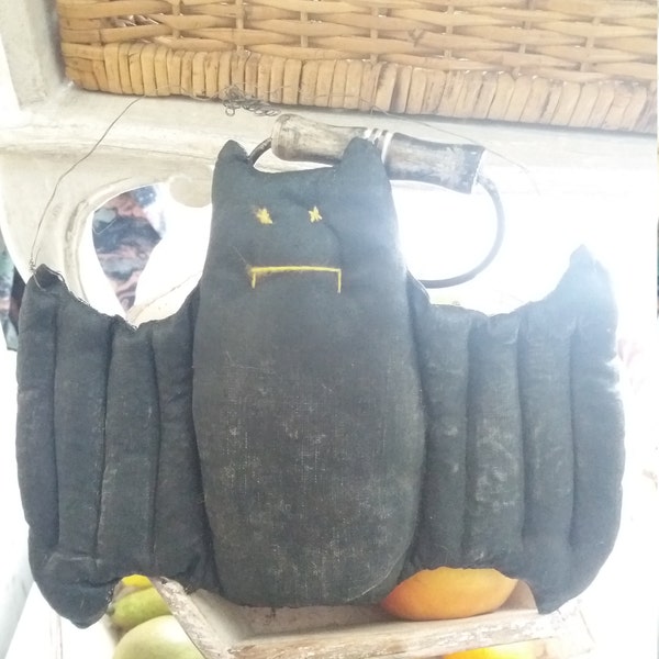 Bella Bat EPATTERN - Primitive Halloween Fall Autumn Bat Cloth Doll ...