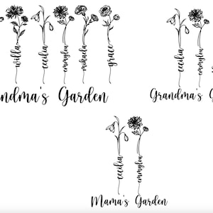 Geboortemaand Svg-bundel Bloem-Svg Geboorte bloem SVG Bloemen-svg ...