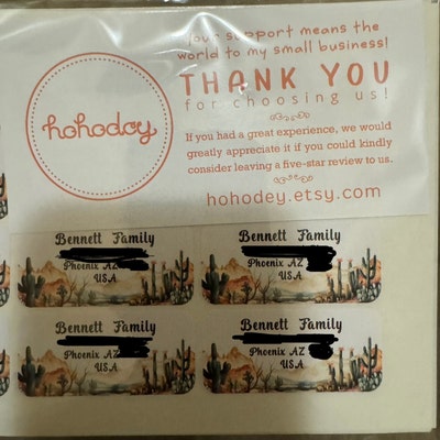 Personalized Watercolor Tropical Leaves Monstera Summer Return Address ...