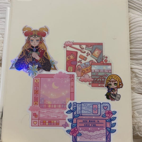 Floppy Disk Cute Vinyl Waterproof Sticker | Kawaii Aesthetic - Etsy