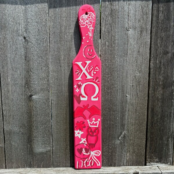 Greek Crown Paddle Sorority Fraternity Pledge Big Sis Brother College ...