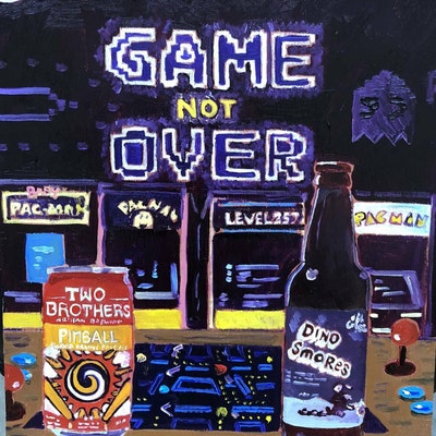 Custom Beer Painting Made to Order, Personalized Beer Gift for Him, Art ...