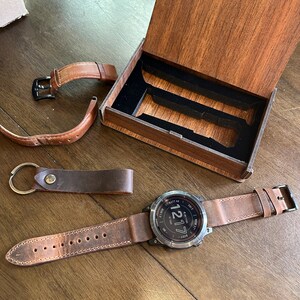 Custom Garmin Watch Strap, Personalized Gift, Red, Garmin Fenix ...