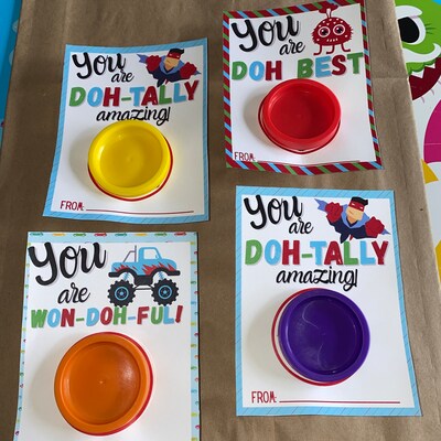 Printable Christmas Playdoh Gift Card Editable, Christmas Class Favors ...