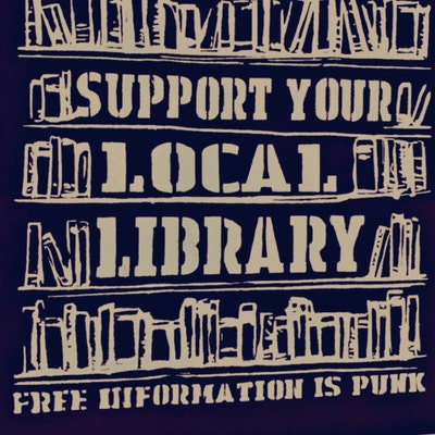 Support Your Local Library Fabric Back Patch - Etsy