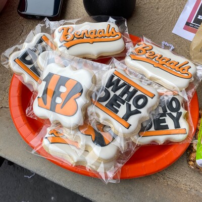 Cincinnati Bengal Cookies - Etsy