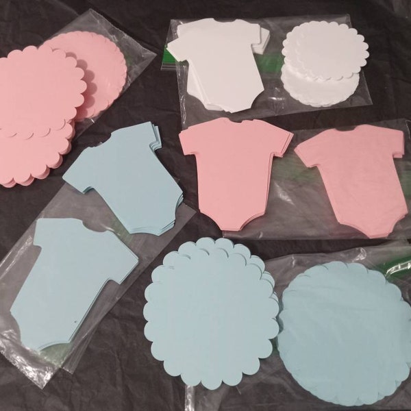 Die Cuts ~ Scalloped Circle ~ 20 Pieces ~ Different Color & Size ...