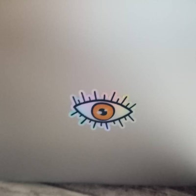 Eye of Gold Holographic Vinyl Stickers - Etsy