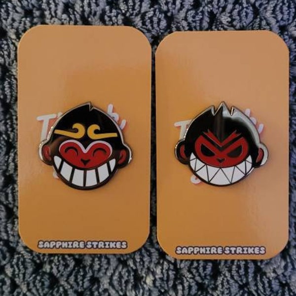 LMK: Sun Wukong and Macaque Logo | Enamel Pin - Etsy