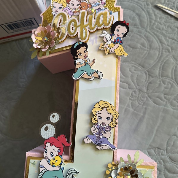 Princess Cake Topper Shaker, Cake Topper, Birthday, Party Decor, Party ...