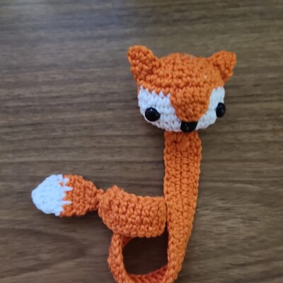 CROCHET PATTERN Simple Fox Bookmark Crochet Amigurumi Bookmark ...