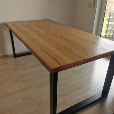 Table Legs, With Double Connecting Bar, Trapeizodal Shape TRIN2B8040 - Etsy