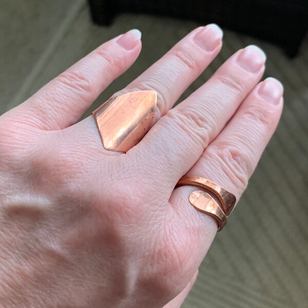 Set of 2 Kitchen Magnets, Kitchen Decor, Copper Magnets, Copper Comal ...