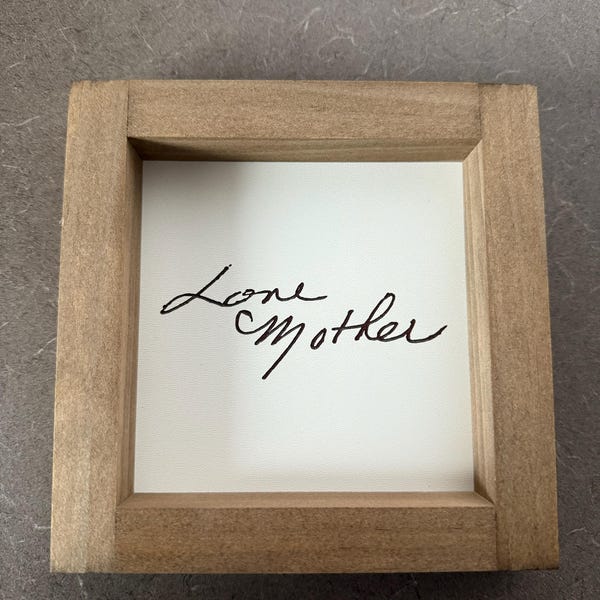 Laser Engraved Handwritten Handwriting Gift | Custom Family Note ...