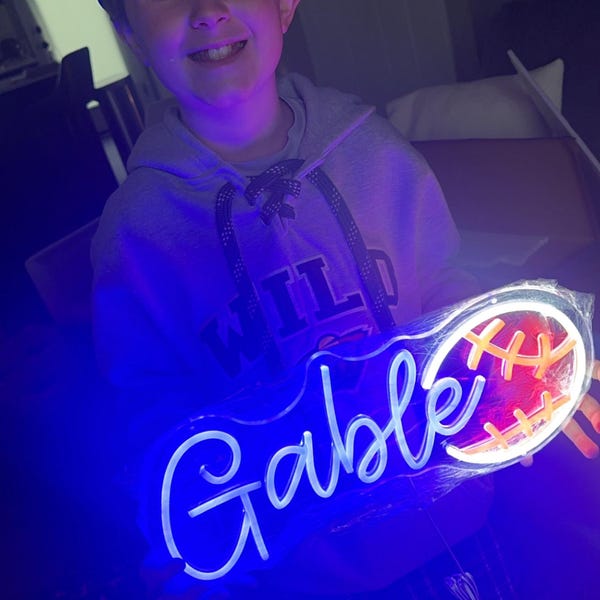 Angel Wings and Halo Neon Sign Custom, Angel Wings Neon Sign, Party ...