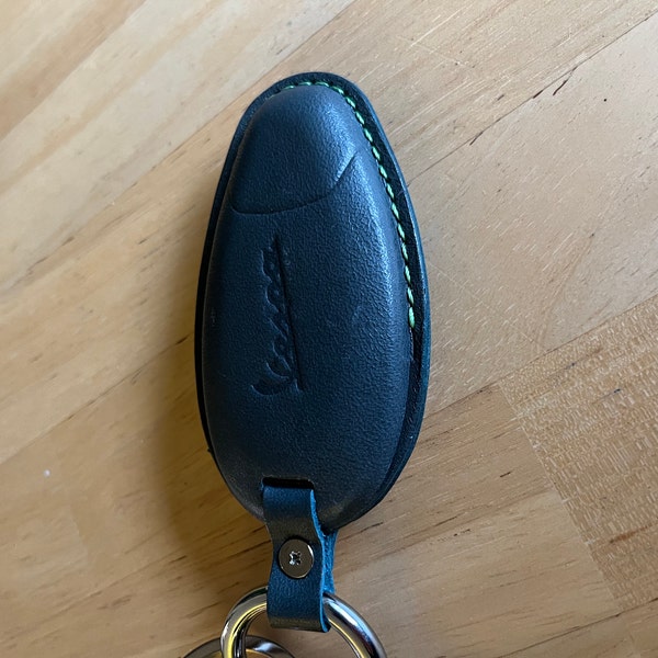 Vespa Covered Leather Key Fob Case GTS 300 Super Sport LX 125 Primavera ...