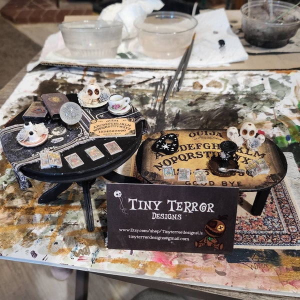 Ouija Board Miniature Table With Planchette - Etsy