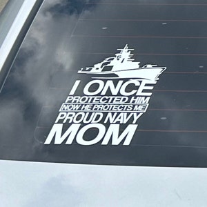 Proud Navy Parent Quote Anchor Vinyl Decal Perfect for Tumbler, Laptop ...
