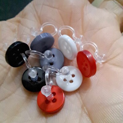 50 Frosted Matte Resin Sewing Buttons 18mm, Sewing Supplies, Sewing ...