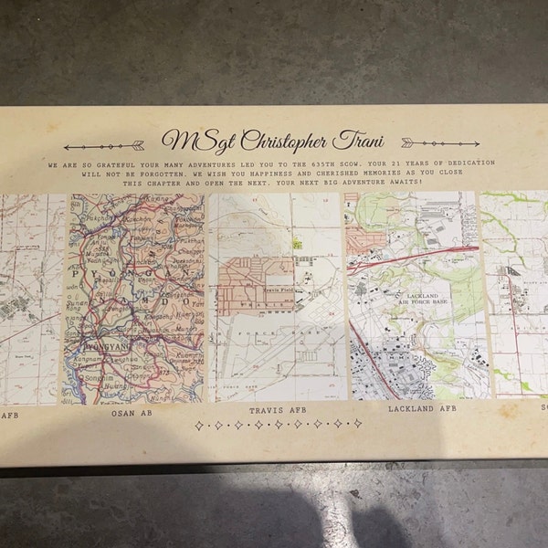Custom Couple's Journey Map Prints From Our First Meeting to Our ...