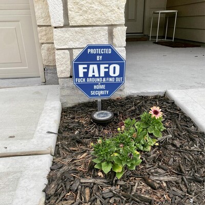 FAFO Home Security Sign - Etsy