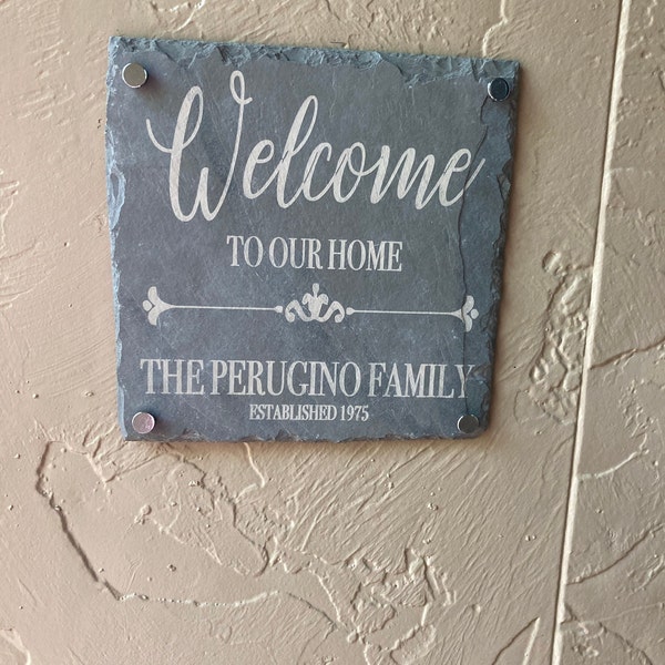 House Sign | Slate House Plaque | Slate Name Plates | House Name Plates ...