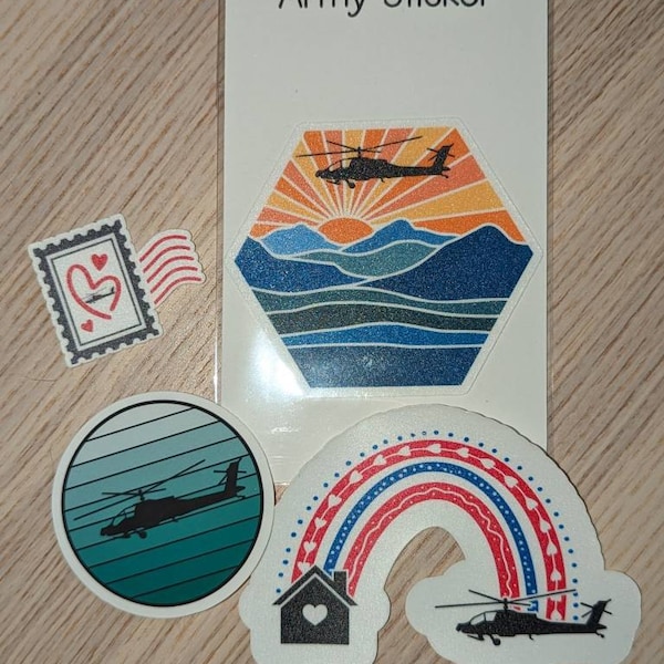 Army Aviation Insignia Sticker Pack Army Helicopter Stickers UH-60 ...