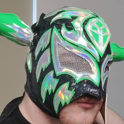 Usa MIDDLE FINGER Wrestling the Bird Mask Luchador Costume Wrestler ...