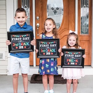 INSTANT DOWNLOAD First Day of 1st Grade School Sign Print Yourself ...