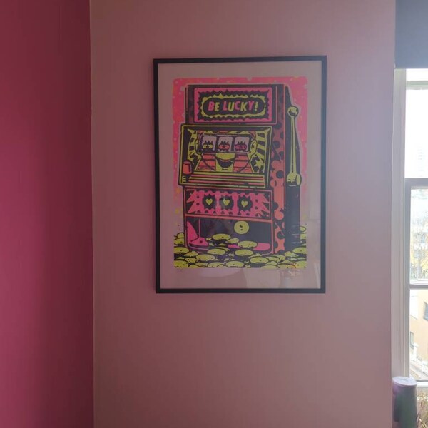 Fantastic & Astounding Gold Leaf, One of a Kind, Screenprint, Hand Made ...