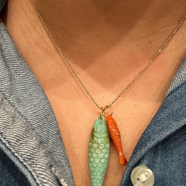 Fish Charm Necklace Pendant Jewelry Pendants for Women Fish Jewelry ...