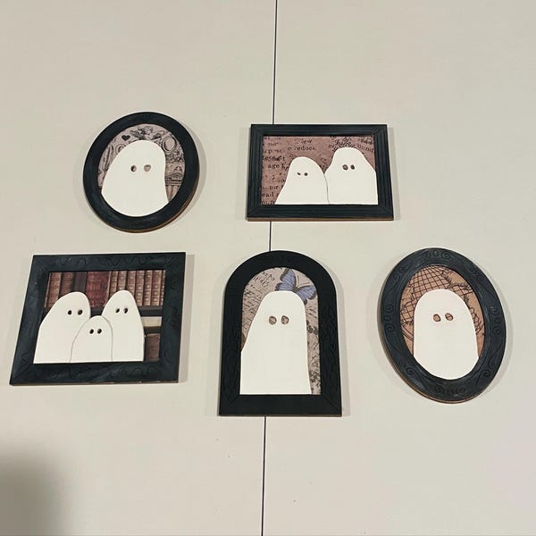 Ghost Frames Decorating Craft - Paint and Brushes Included - Set of 5 ...